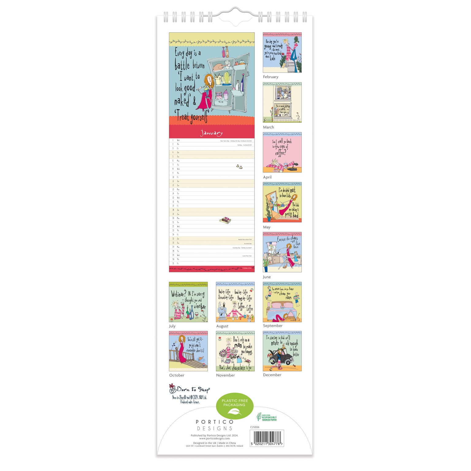 Shop 2025 Slimline Calendars Online | Calendar Club