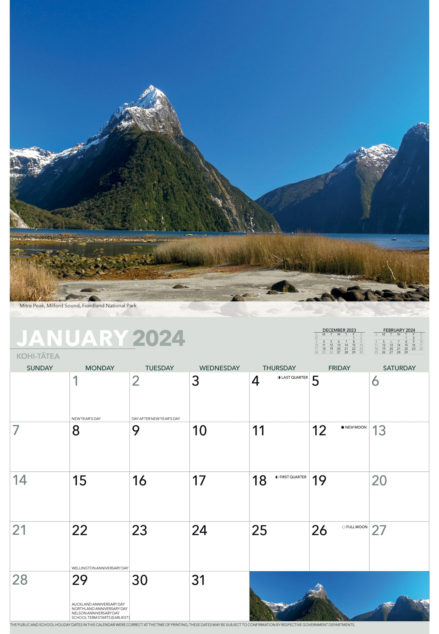 Shop 2024 Kiwiana Calendars Online | Calendar Club