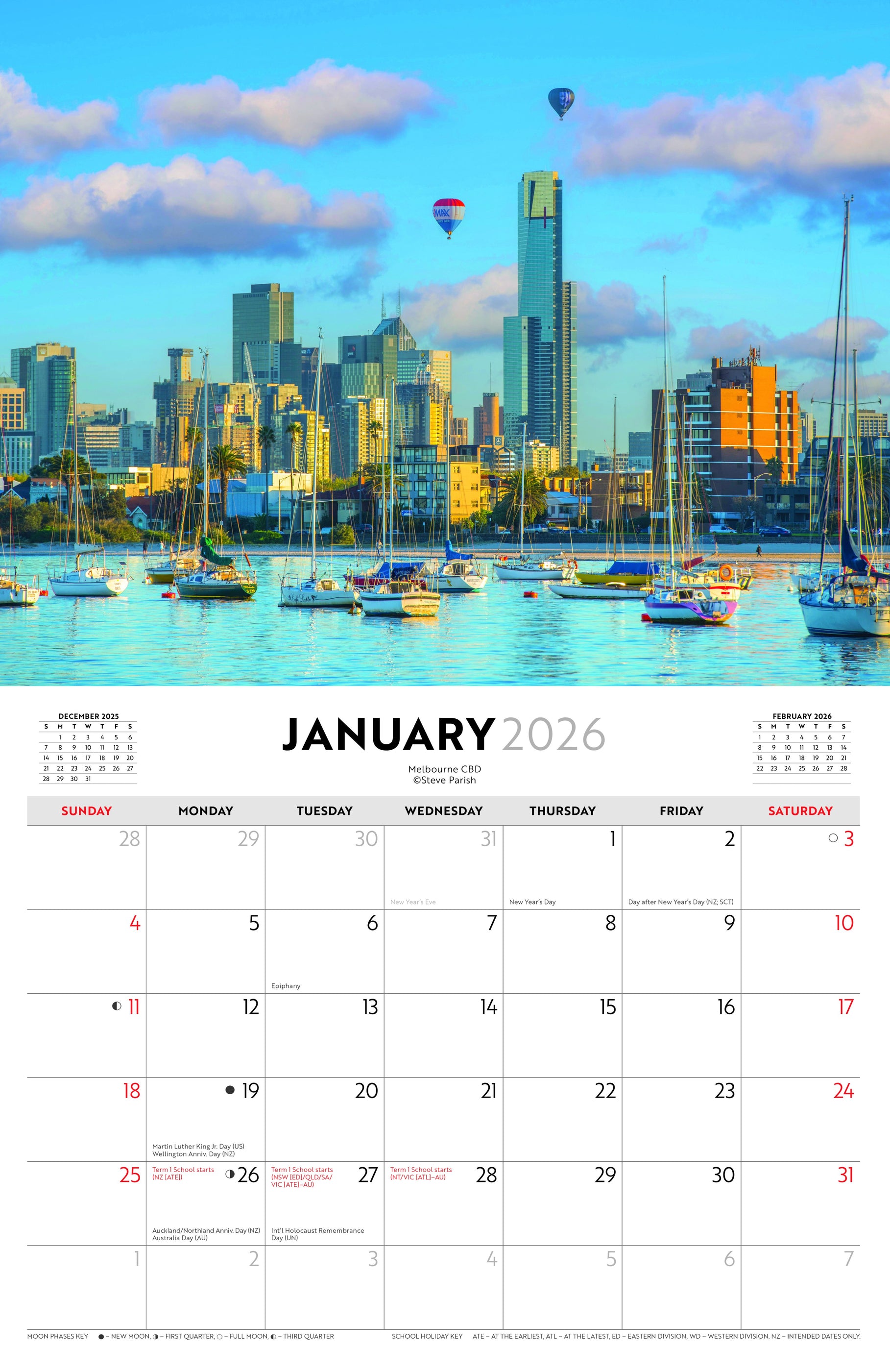 Calendar Club | Melbourne and Victoria 2026 Wall Calendar