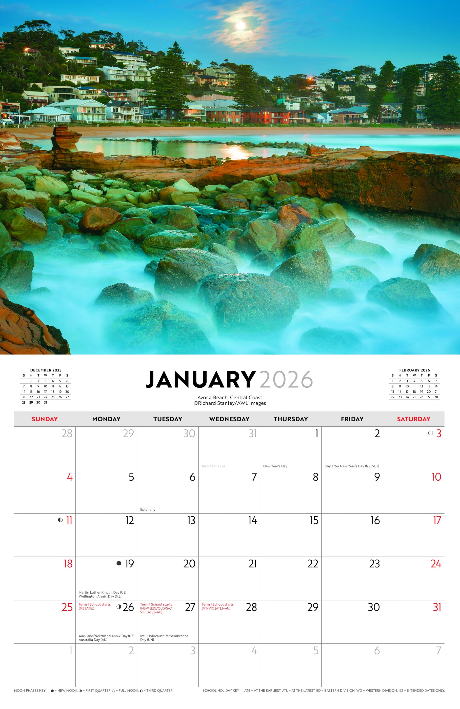 Calendar Club | Sydney and New South Wales 2026 Wall Calendar