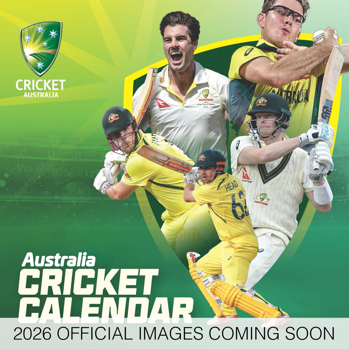 Calendar Club | Cricket Australia 2026 Square Wall Calendar