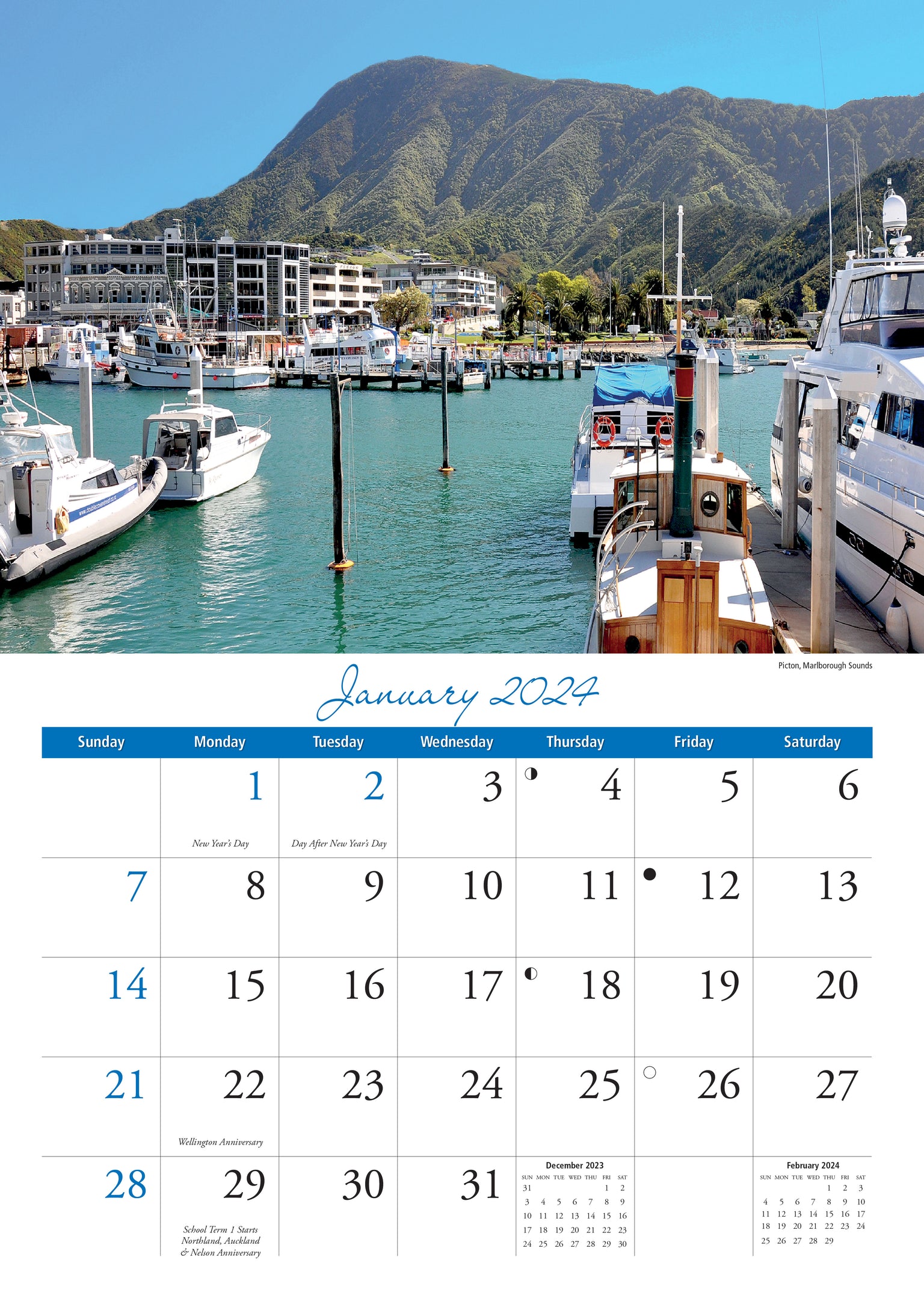 Shop 2024 Kiwiana Calendars Online | Calendar Club