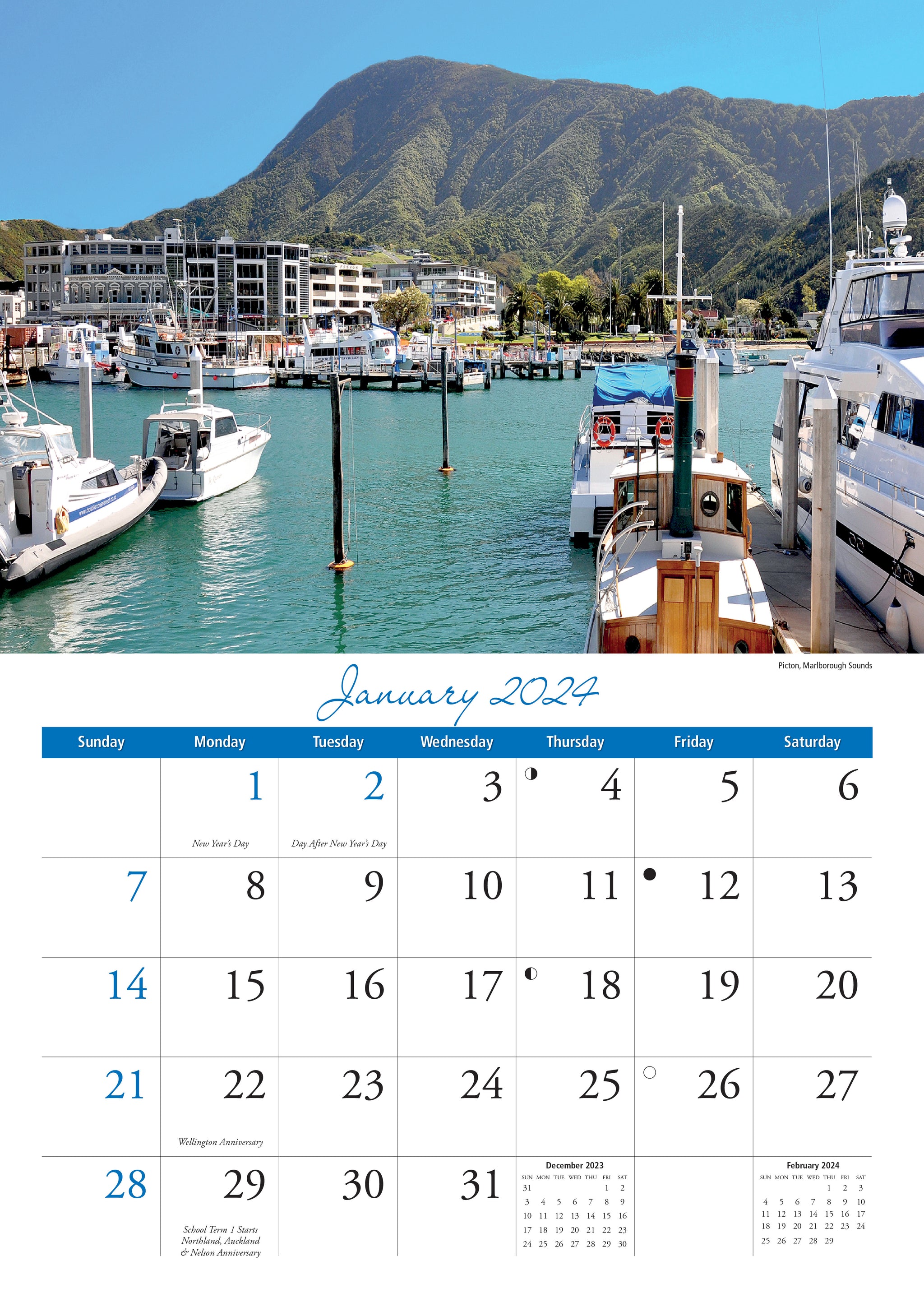 Shop 2024 Kiwiana Calendars Online | Calendar Club
