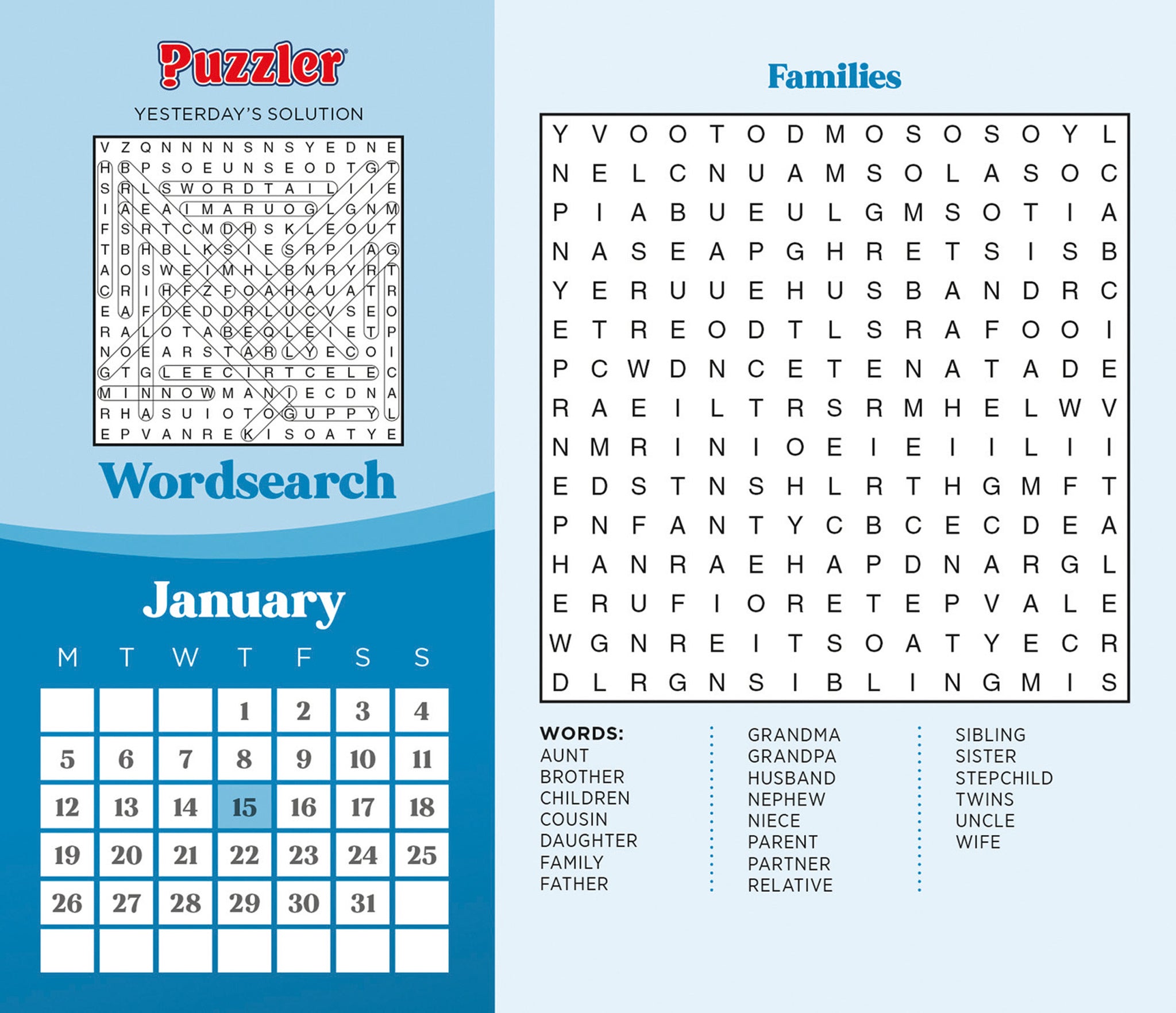 Calendar Club | Word Search Puzzler 2026 Page-A-Day Calendar