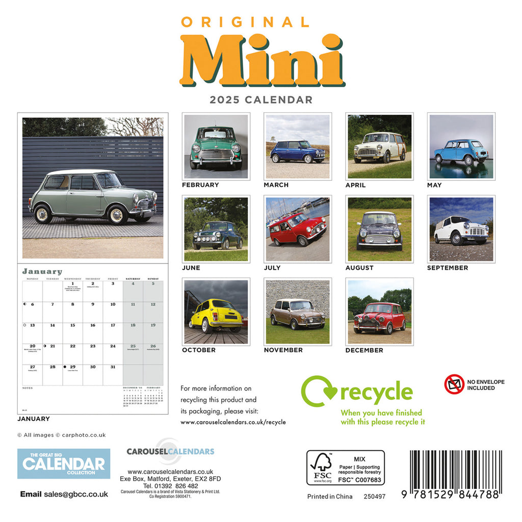 Shop 2025 Mini Wall Calendars Online | Calendar Club