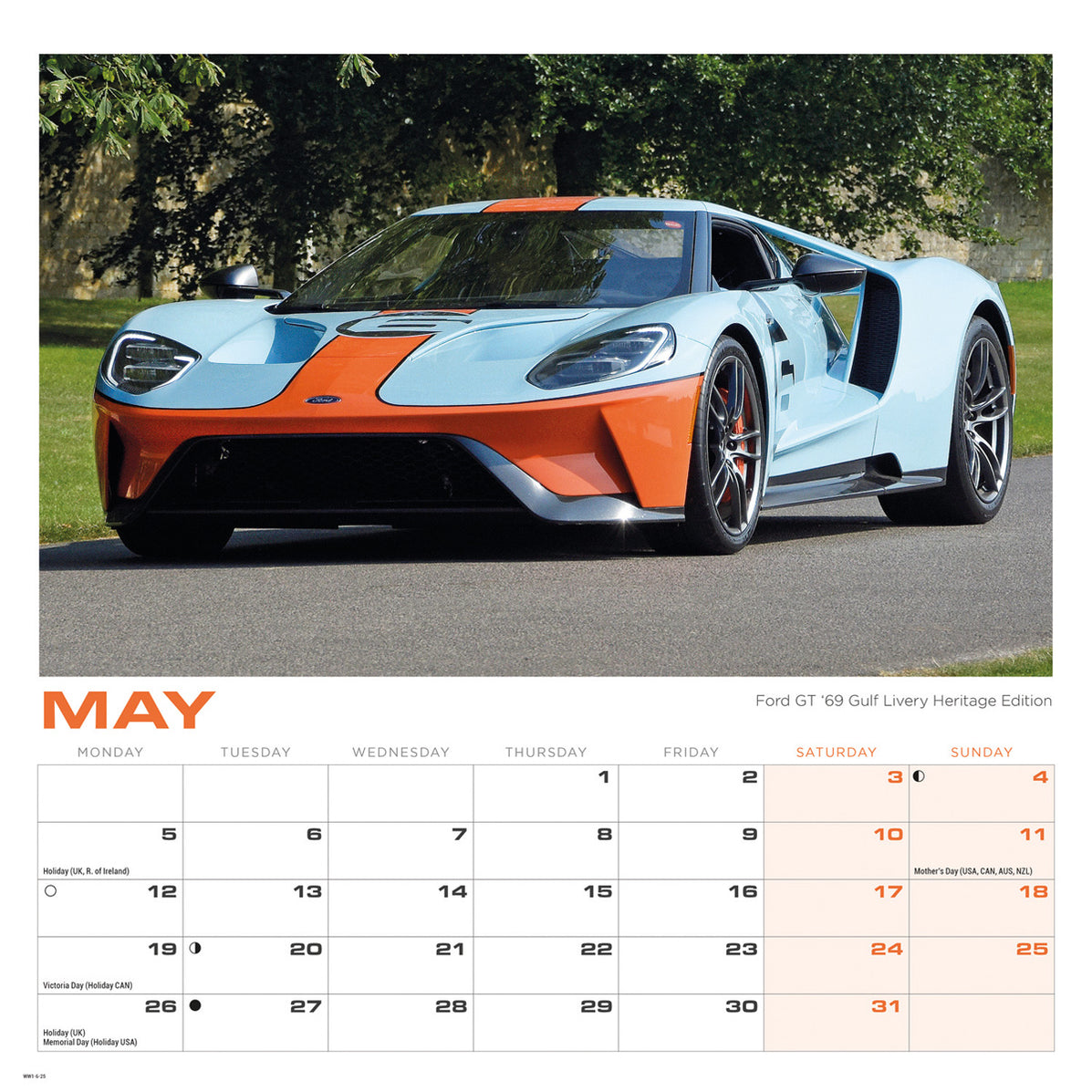 Calendar Club | 2025 Dream Cars Wall Calendar