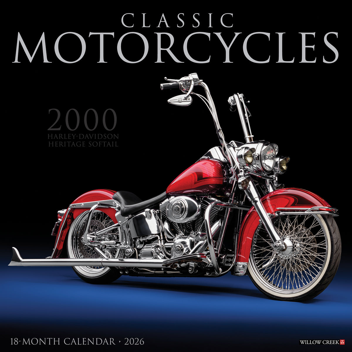 Calendar Club | Classic Motorcycles 2026 Square Wall Calendar