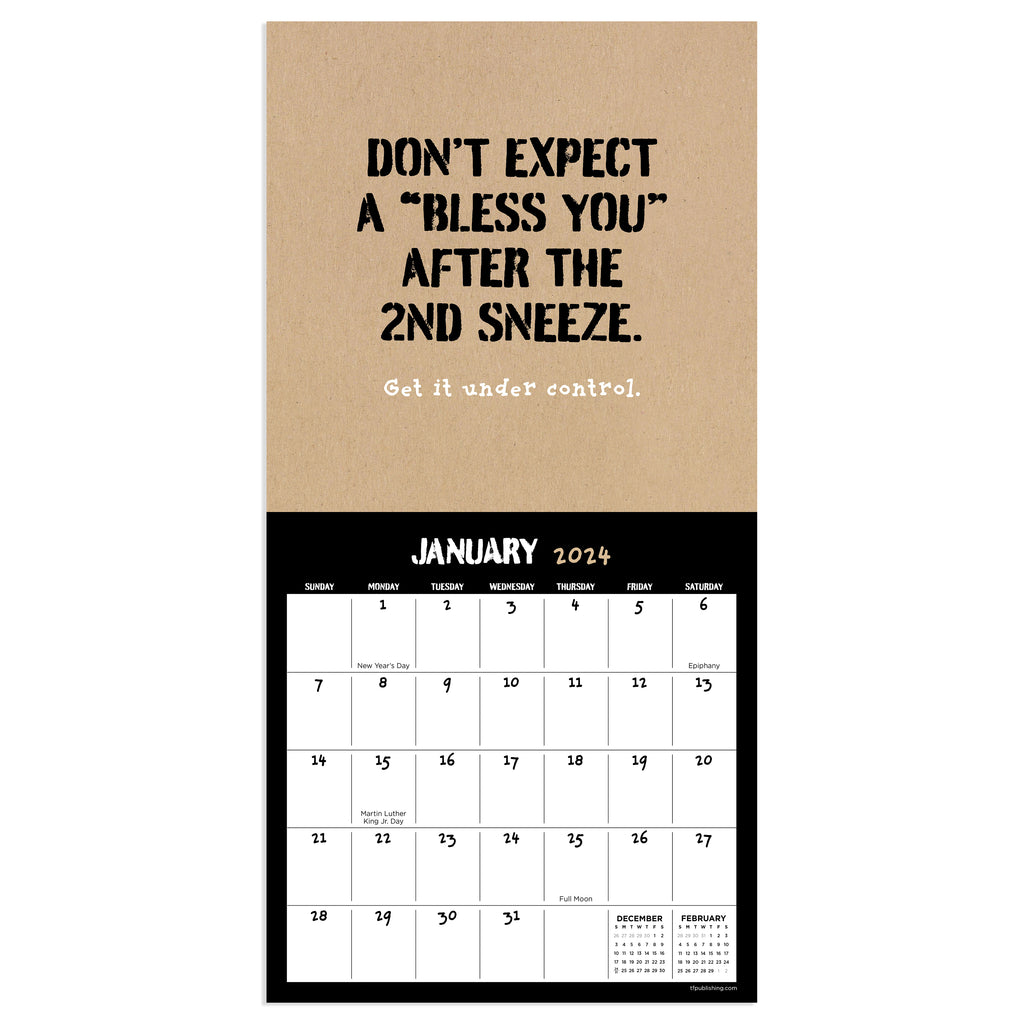 Shop 2024 Humour Calendars Online | Calendar Club
