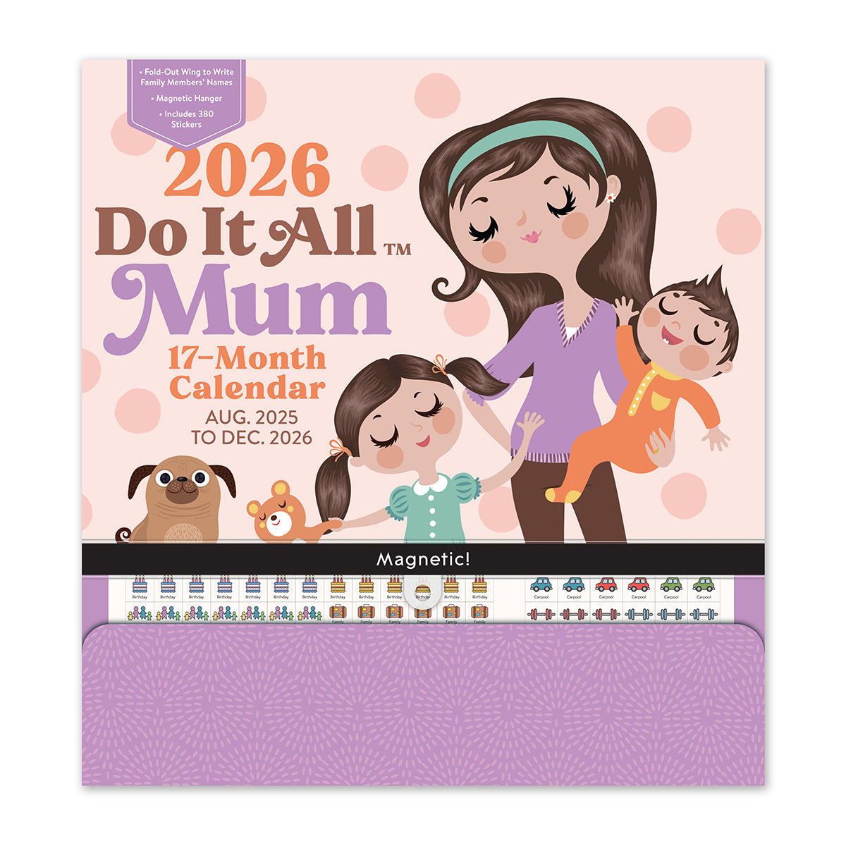 Calendar Club | MUM Do It All 2026 Large Wall Calendar with Pocket