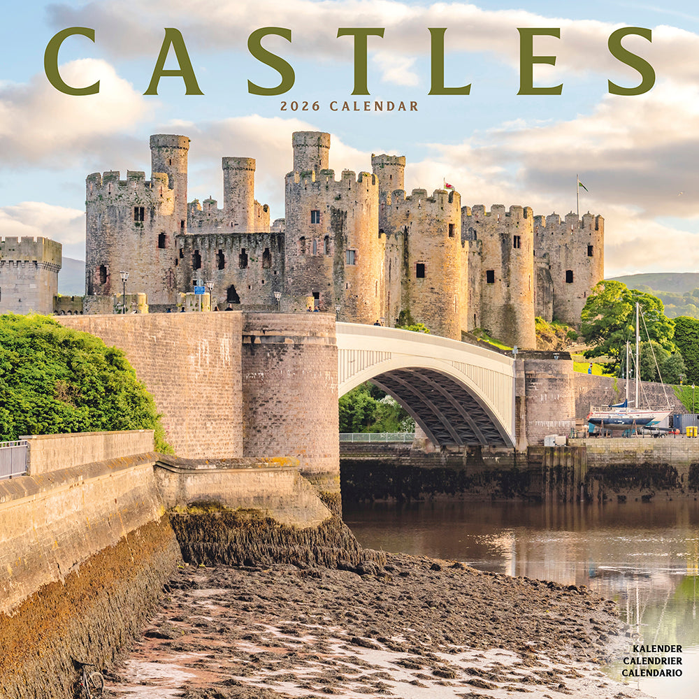 Calendar Club | Castles 2026 Square Wall Calendar